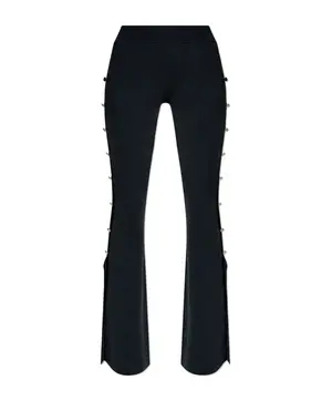 Versace Button-detailed Flare Pants