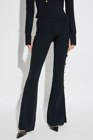 Versace Button-detailed Flare Pants