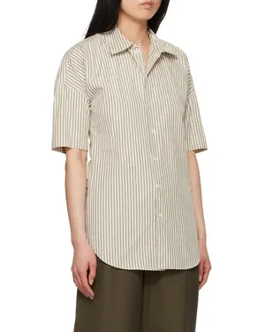 LEMAIRE Striped Short-sleeve Shirt