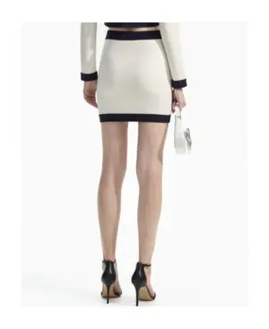 SELF-PORTRAIT Bow-detailed Mini Skirt