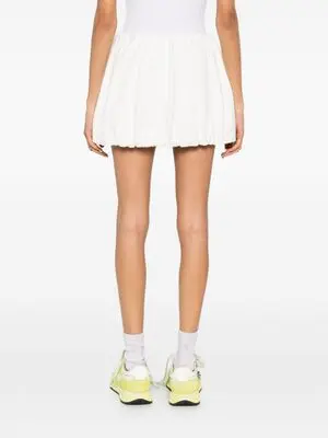 DUNST Bubble-hem Mini Skirt - White