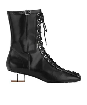 GANNI Lace-up Ankle Boots