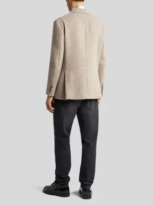 Etro Double-breasted Blazer With Pegaso Buttons