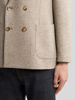 Etro Double-breasted Blazer With Pegaso Buttons