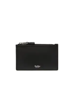 Max Mara Leather Card Holder - Black