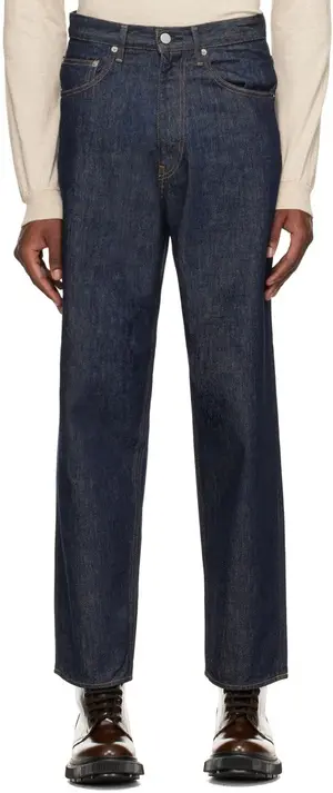 Auralee Straight-leg Cut Jeans - Black