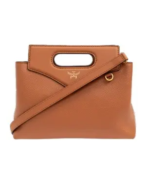 Mcm Logo Printed Shoulder Bag