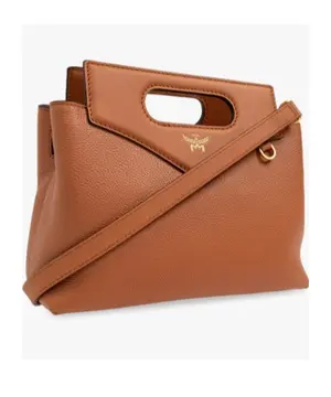 Mcm Logo Printed Shoulder Bag