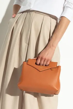 Mcm Logo Printed Shoulder Bag