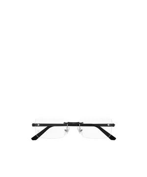 Cartier Rimless Rectangle Eyeglasses - Black