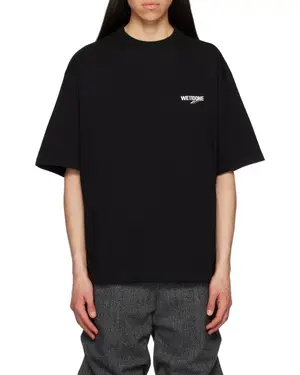 We11Done Logo Cotton T-shirt - Black