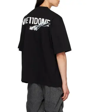 We11Done Logo Cotton T-shirt - Black