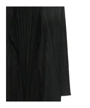 Issey Miyake Long Sleeve Pleated Coat