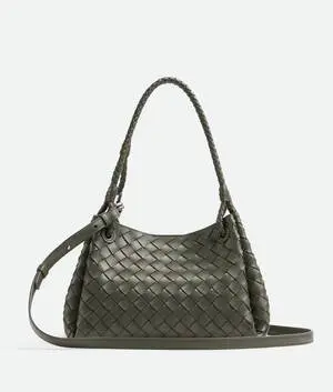 Bottega Veneta Intrecciato Leather Shoulder Bag - Pickle