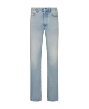 Dior Logo Patch Straight Leg Jeans