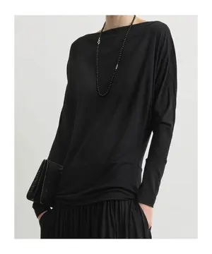 TOTEME Drop Shoulder Boat Neck Top
