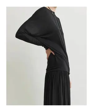 TOTEME Drop Shoulder Boat Neck Top
