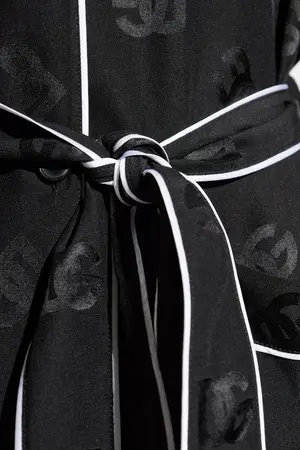 Dolce & Gabbana All-over Dg Logo Jacquard Pajama Shirt