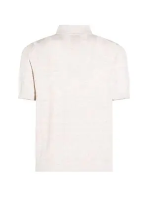 Brunello Cucinelli Short-sleeved Knitted Shirt - Beige