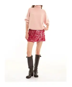 P.a.r.o.s.h High Neck Ribbed Wool Sweater