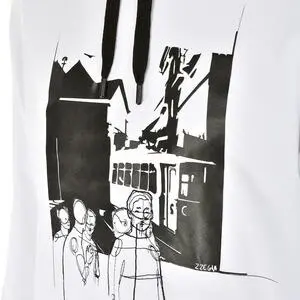 Zegna Printed Graphic Hooded Sweater
