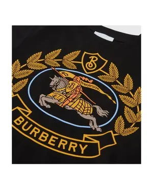 Burberry Equestrian Knight Logo Print T-shirt