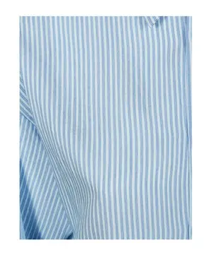 DONDUP Loose-fit Striped Shirt - Light Blue