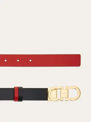 FERRAGAMO Double-sided Gancini Belt - Black