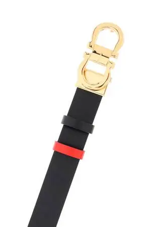 FERRAGAMO Double-sided Gancini Belt - Black