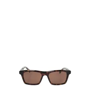Alexander McQueen Rectangular Frame Sunglasses - Brown