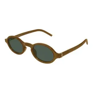 Saint Laurent Oval Frame Sunglasses - Brown