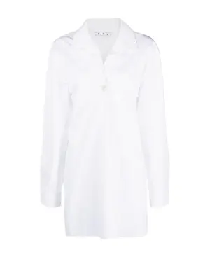 Off-white Classic Collar Shirts For Women