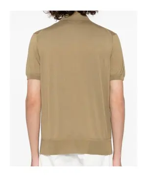TOM FORD Short-sleeved Knitted Polo Shirt