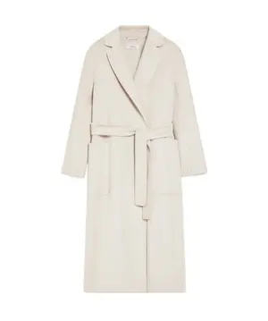 Max Mara 'S Max Mara Belted Long-Sleeved Coat Ice