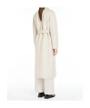Max Mara Belted Long-sleeved Coat - Ice