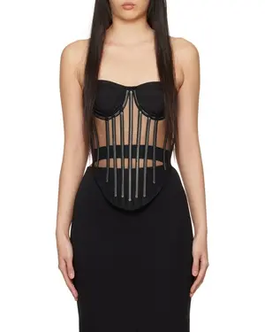 Dolce & Gabbana Tulle Corset Top