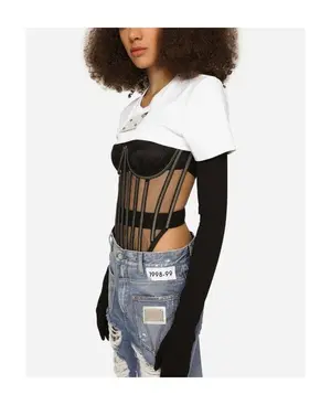Dolce & Gabbana Tulle Corset Top
