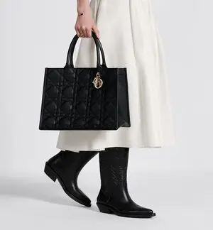 Dior Medium Book Tote - Black