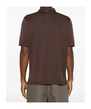Herno Skipper Open-neck Polo Shirt - Brown