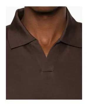 Herno Skipper Open-neck Polo Shirt - Brown
