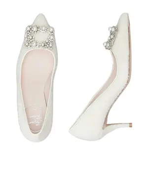 ROGER VIVIER Embellished Pointed Toe Pumps