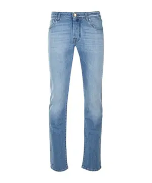 Jacob Cohen Logo Patch Straight-leg Jeans - Blue