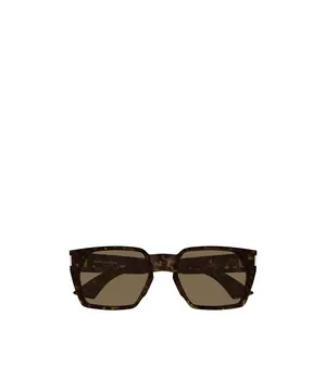 Saint Laurent Saint Laurent Rectangle-Frame Sunglasses Black