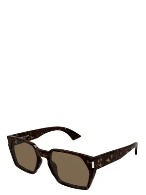 Saint Laurent Rectangle-frame Sunglasses - Black