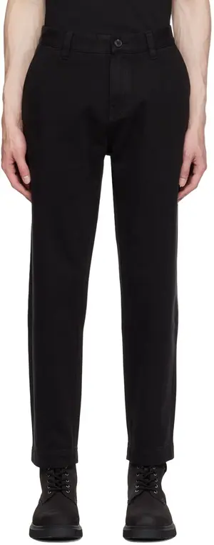 Hugo Boss Straight-leg Cotton Trousers