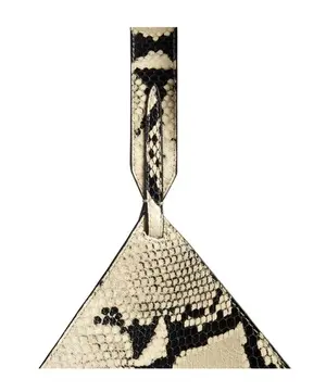 Khaite Embossed Calfskin Tote Bag - Natural Python Embossing