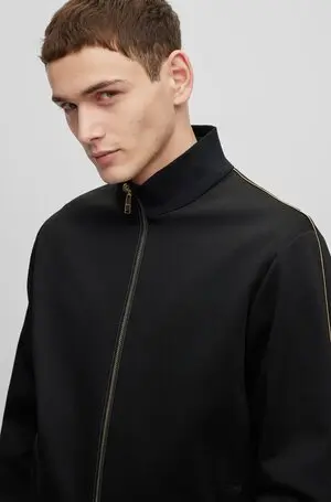 Hugo Boss Zipper Jacket With High Collar