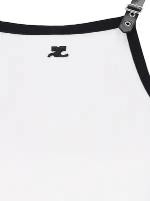 COURREGES Courrèges Buckle Detailed Halter-neck Top
