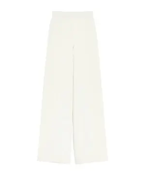 Max Mara High Waist Wide Leg Pants - Silk