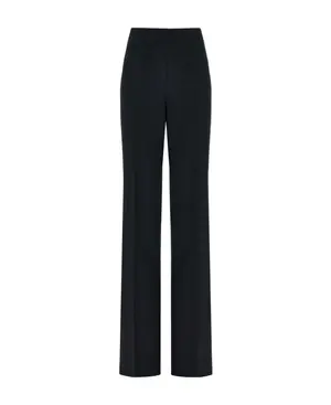 FERRAGAMO High-waist Tailored Straight-leg Trousers - Black